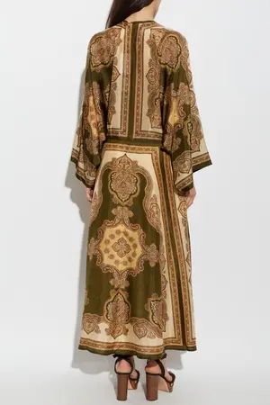 Zimmermann Silk Dress With Wide Sleeves