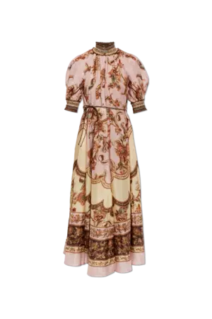 Zimmermann Silk Dress With Print - Multicolour