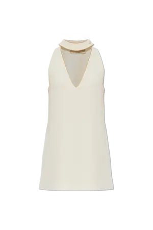 Valentino Garavani Dress With V-neckline - Cream