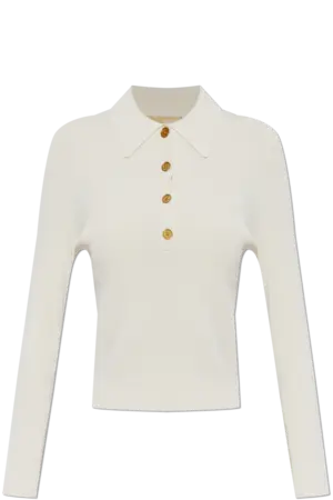 Michael Kors Long-sleeve Polo - Cream