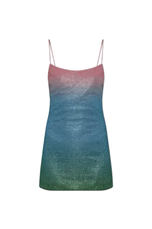 Oseree Short Dress With Lurex Thread - Multicolour