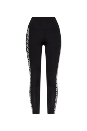 Michael Kors Monogram Leggings - Black