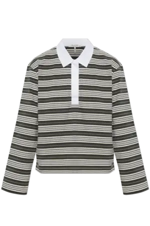 Rag & Bone Long Sleeve Polo - Green