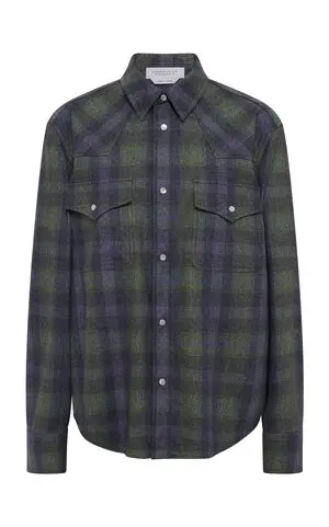 Gabriela Hearst Dixon Wool-cashmere Western Shirt
