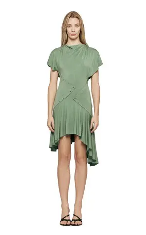 Christopher Esber Tai Rivet Jersey Tee Mini Dress