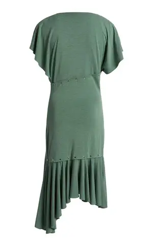Christopher Esber Tai Rivet Jersey Tee Mini Dress