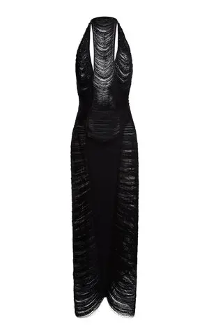 Christopher Esber Fringed Knit Maxi Dress