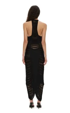 Christopher Esber Fringed Knit Maxi Dress