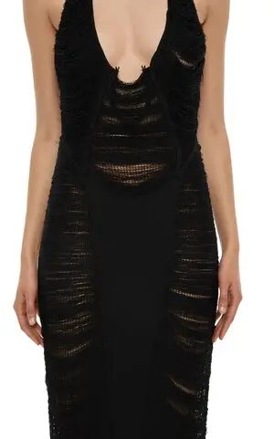 Christopher Esber Fringed Knit Maxi Dress