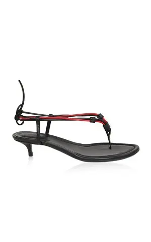 Christopher Esber Lasso Flip Flop Micro Heel - Black