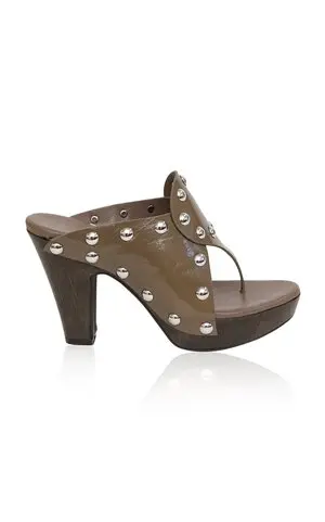 Christopher Esber Juna Studded Clog - Brown