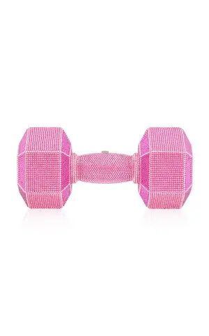 Judith Leiber Arm Candy Dumbbell Clutch - Pink