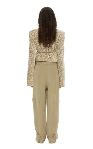 Christopher Esber Embroidered Velvet Silk Tie Jacket