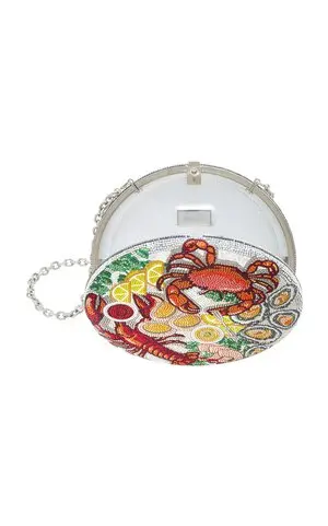 Judith Leiber Seacuterie Disc Clutch