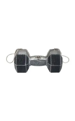 Judith Leiber Heavy Metal Dumbbell Clutch