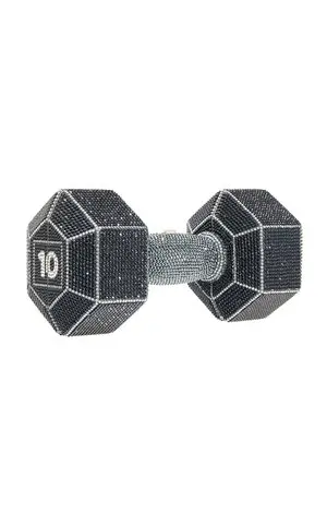 Judith Leiber Heavy Metal Dumbbell Clutch