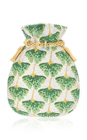 Judith Leiber Ginkgo Pouch Clutch - Green