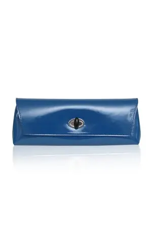 Christopher Esber Buki Polished Clutch - Blue