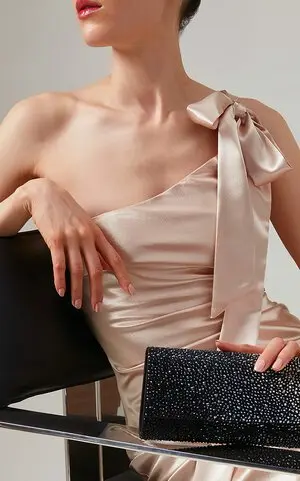 Judith Leiber Caviar Perry Gradient Clutch