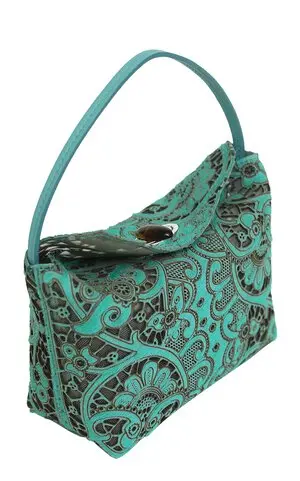 Christopher Esber Turnlock Lasercut Calf Hair Mini Bag