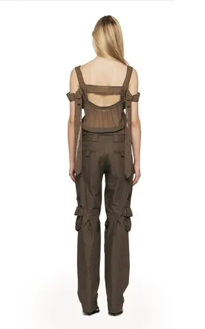 Christopher Esber Cleo Utility Cotton-silk Suspended Top