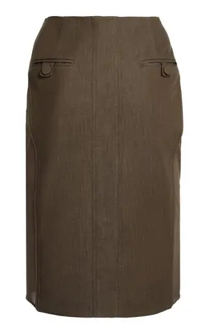 Christopher Esber Cleo Utility Cotton Midi Skirt
