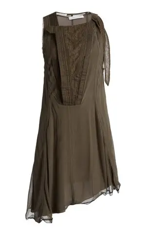 Christopher Esber Cleo Utility Cotton-silk Mini Dress - Brown