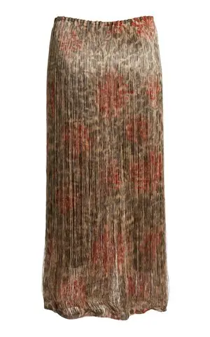 Christopher Esber Warped Wallpaper Printed Tassel Maxi Skirt