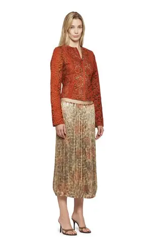 Christopher Esber Warped Wallpaper Printed Tassel Maxi Skirt
