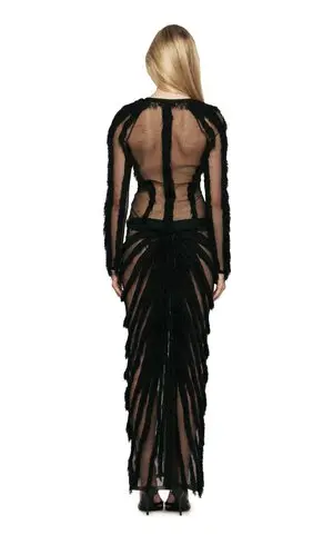 Christopher Esber Ravelle Sheer Knit Top