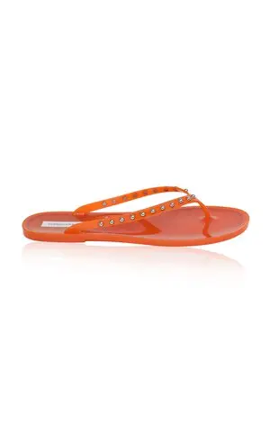Christopher Esber Christopher Esber Embellished Flip Flops Orange