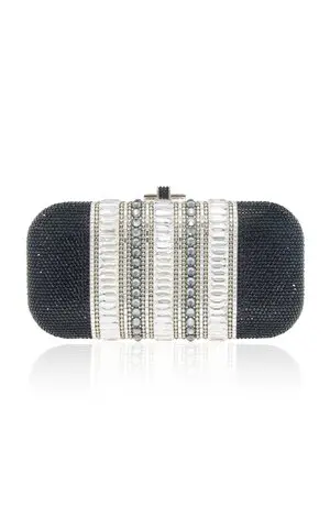 Judith Leiber Gems Long Slide Clutch - Black