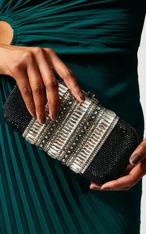 Judith Leiber Gems Long Slide Clutch