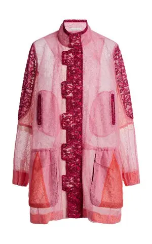 Christopher Esber Arden Lace Hunt Jacket - Pink