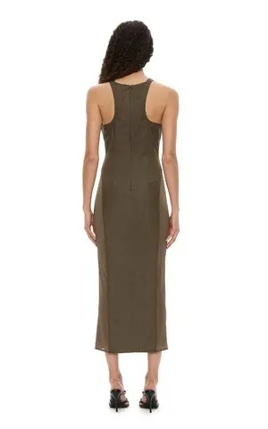 Christopher Esber Cleo Utility Cotton Tank Maxi Dress