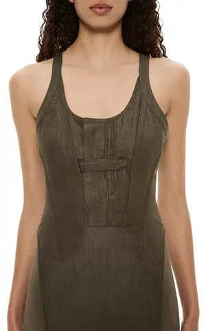 Christopher Esber Cleo Utility Cotton Tank Maxi Dress