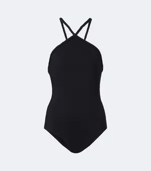 Bottega Veneta Knotted One-piece Swimsuit - Green