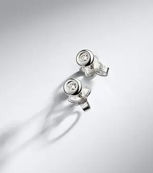 David Yurman Sterling Diamond Earrings