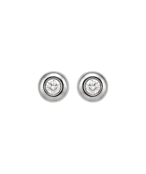 David Yurman Sterling Diamond Earrings - Silver