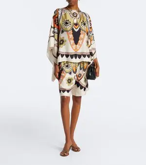 La DoubleJ Printed Silk Twill Bermuda Shorts