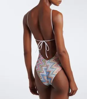 Missoni Zigzag Halterneck Swimsuit