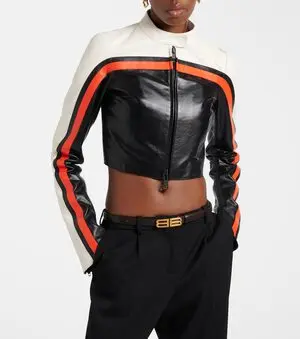 Balenciaga Leather Biker Jacket