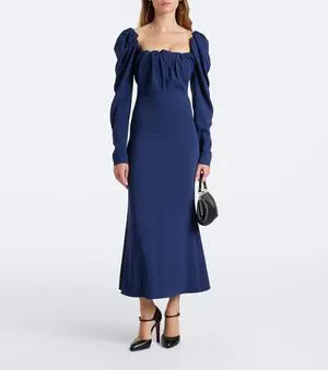 VIVIENNE WESTWOOD Gathered Crepe De Chine Gown