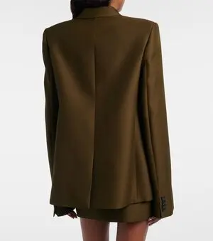 Khaite Silvannah Wool And Silk Cady Blazer