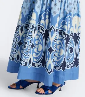 La DoubleJ Artemis Printed Cotton Maxi Dress