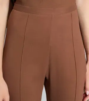 TALLER MARMO Mae High-rise Flared Pants - Brown