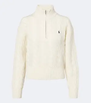 Polo Ralph Lauren POLO RALPH LAUREN Cable-Knit Wool And Cashmere Sweater White