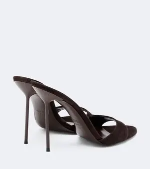 Paris Texas Lidia Suede Mules - Brown