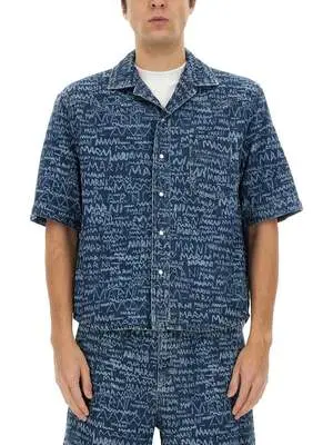 Marni Denim Bowling Shirt - Blue