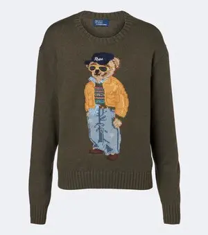 Polo Ralph Lauren Polo Bear Cotton Sweater - Green
